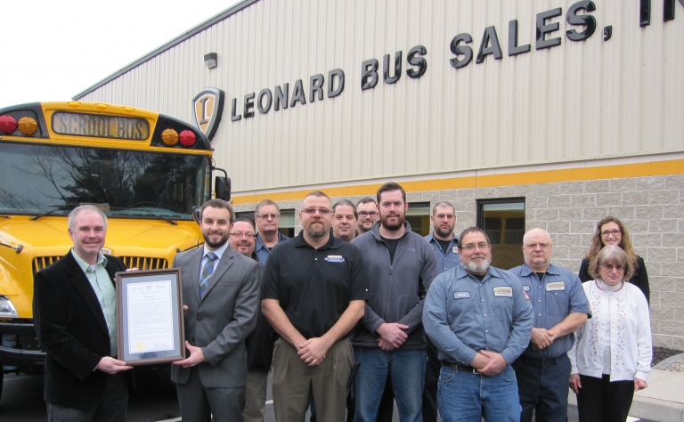 Saratoga County Board of Supervisors Honors Leonard Bus Sales for 50 ...