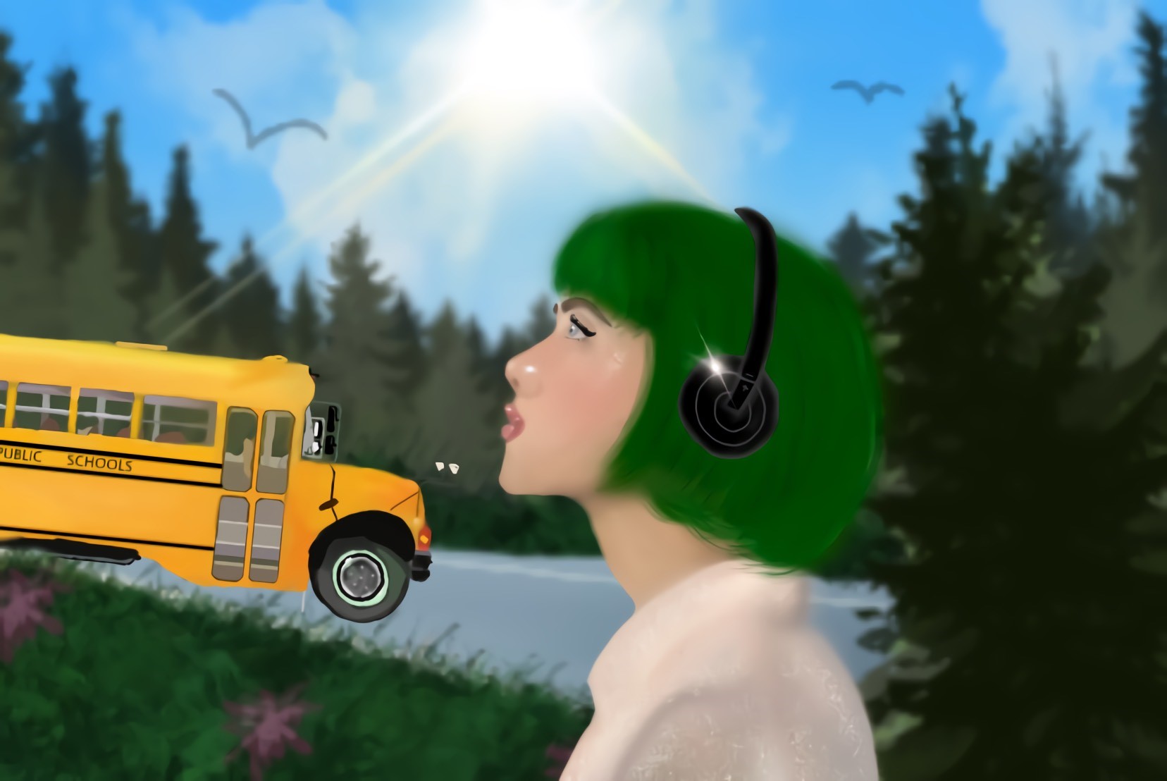 Columbia High School Senior Wins 4th Annual School Bus Art Competition ...