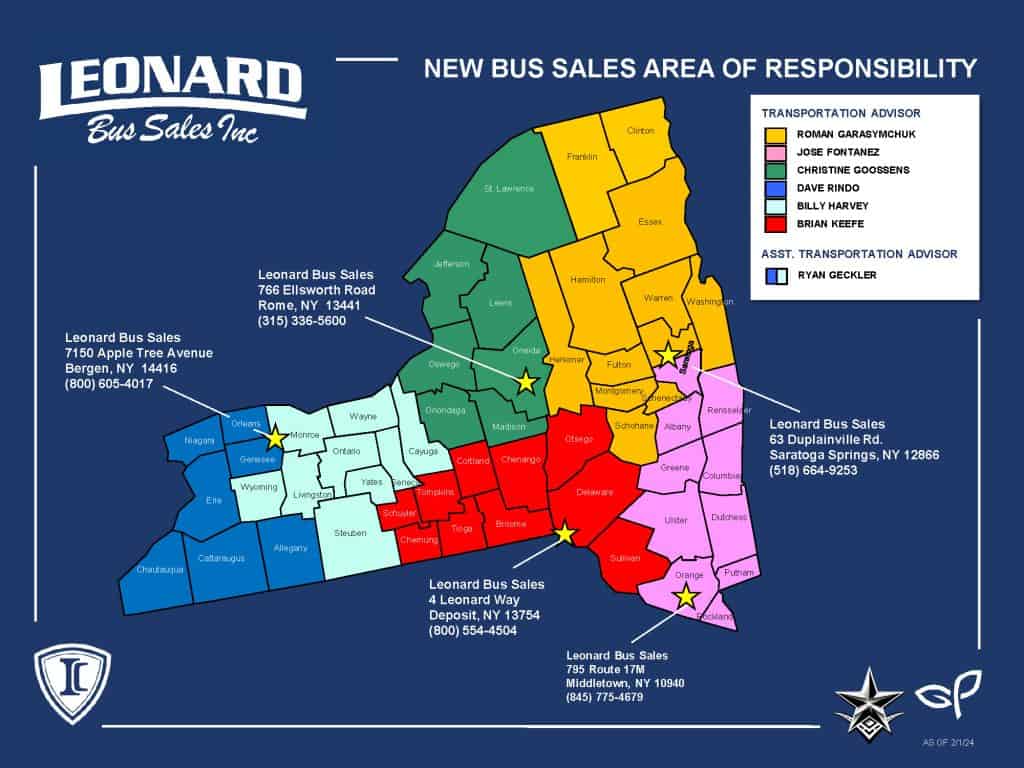 Sales — Leonard Bus Sales Inc.